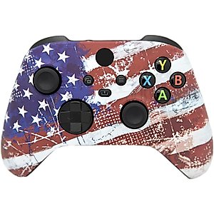 Hand Crafted Custom Controller Compatible with Xbox Series X/S & Xbox One (U.S Flag)