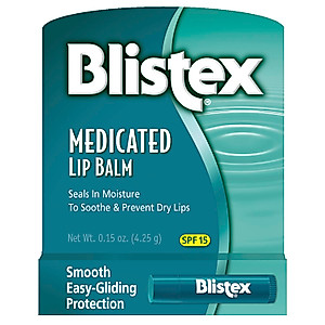 Blistex Medicated Lip Balm, 0.15 Ounce, (Pack of 24) – Prevent Dryness & Chapping, SPF 15 Sun Protection, Seals in Moisture, Hydrating Lip Balm, Easy Glide Formula for Full Coverage