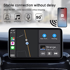 LXJADAP CarPlay Wireless Adapter, for Wired Apple CarPlay Wireless Adapter, Compatible with Cars from 2016 & iPhone iOS 10+, Black Car Play Dongle Plug and Play, 5GHz Wi-Fi Wireless CarPlay…