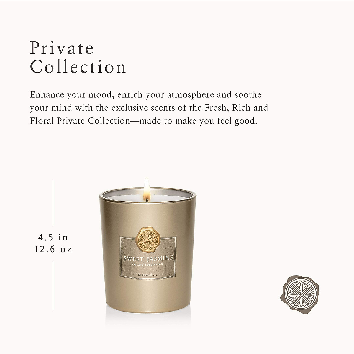 Rituals Rituals Sweet Jasmine Scented Candle 12.7 Ounce, 12.7 oz.