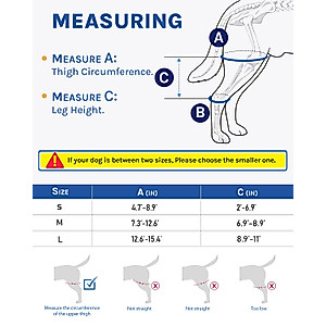 MerryMilo dog knee brace for torn acl hind leg -Upgraded Anti-Slip, Support for Cruciate Ligament Injury, Arthritis, Joint Pain, Muscle Sore, CCL Brace(Size: S, Left Leg)