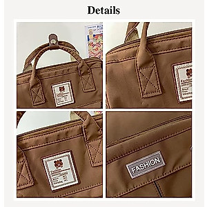 JHTPSLR Preppy Backpack Cute Vintage Backpack Solid Aesthetic Backpack Book Bags Large Waterproof Laptop Backpack Supplies (Sage Green)