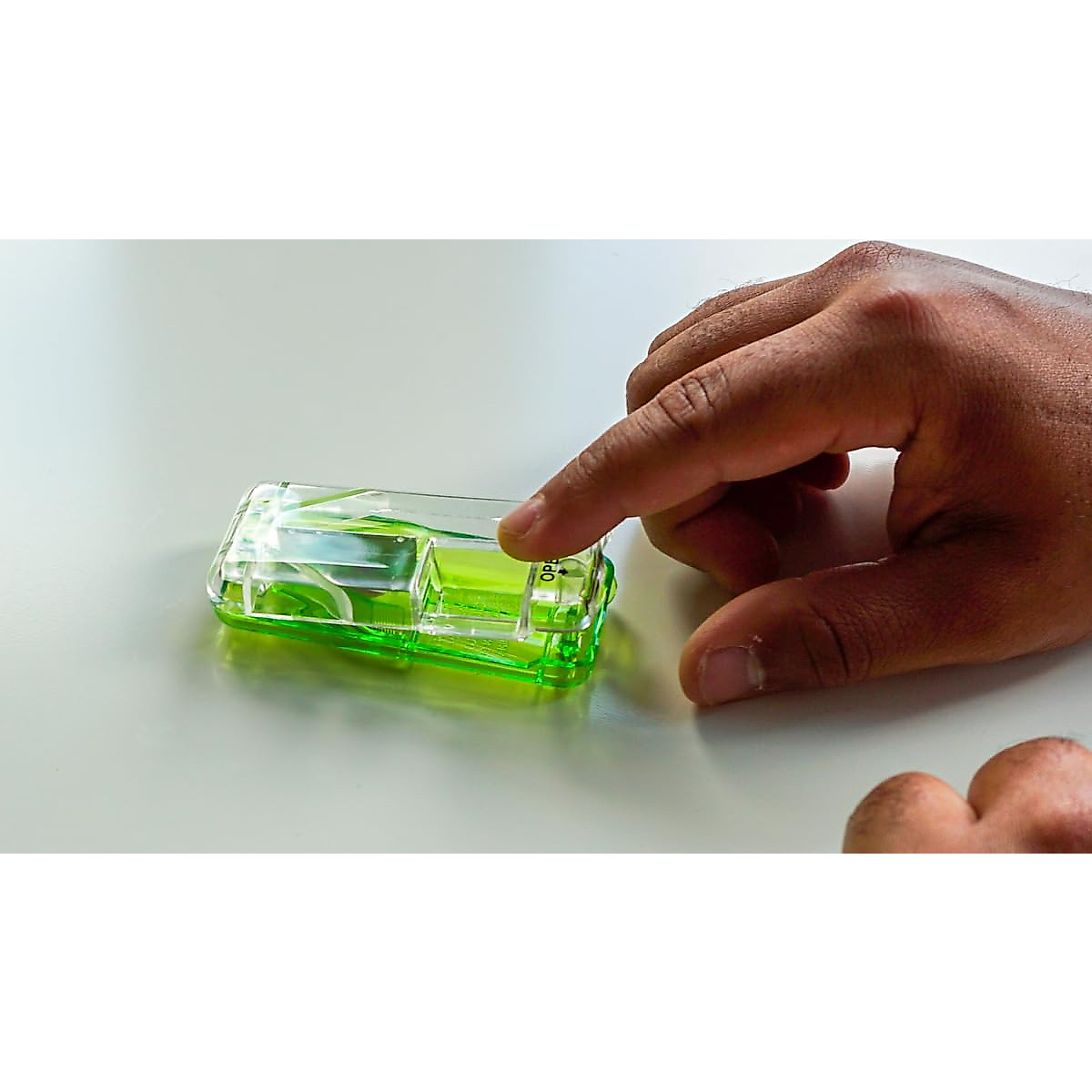 EZY DOSE Pill Cutter and Splitter with Dispenser, Daily Usage, Safely Cut Pills, Vitamins, Tablets, Accurate and Easy Cutting, Stainless Steel Blade, Travel Sized, Colors May Vary, BPA Free