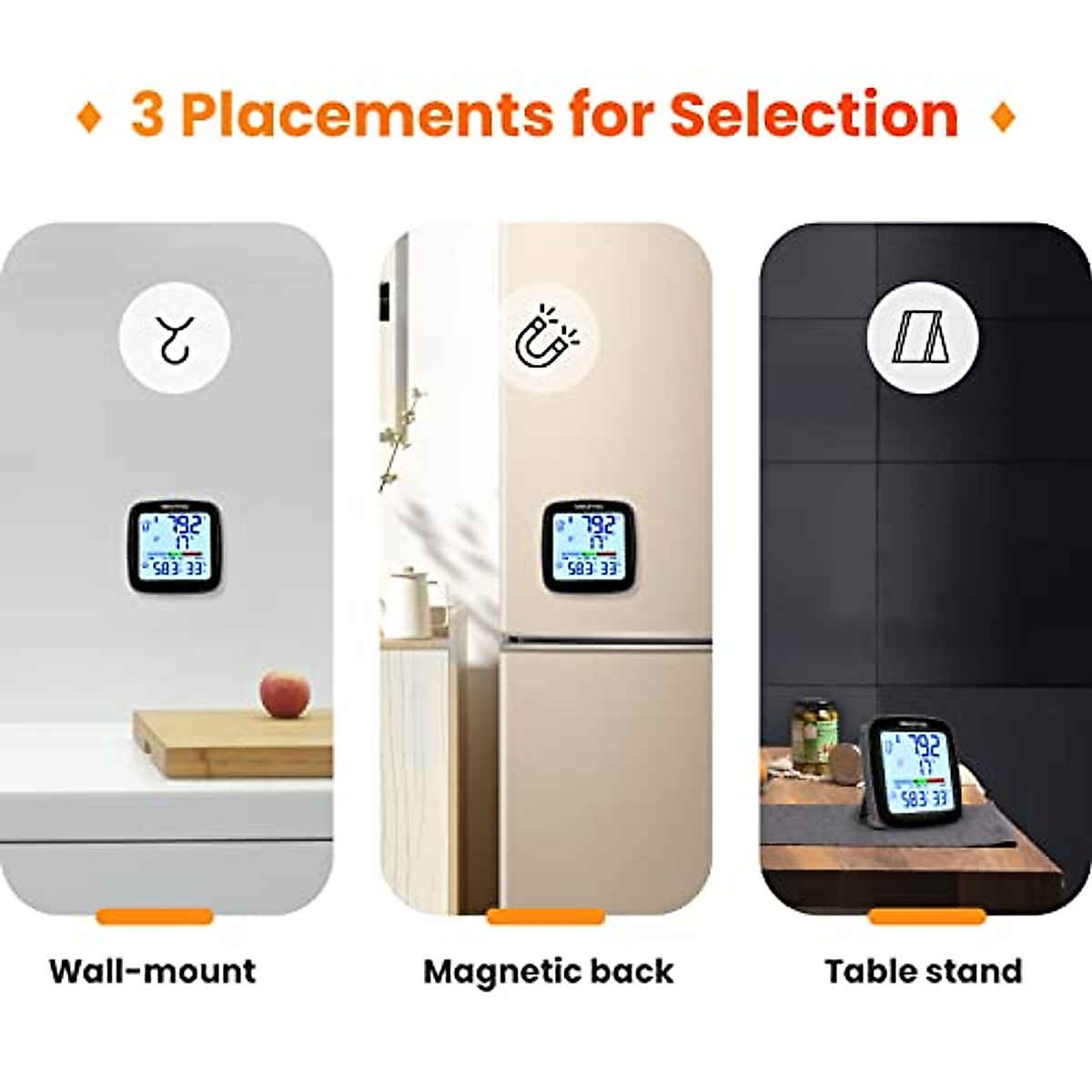 SMARTRO SC92 Professional Indoor Outdoor Thermometer Wireless Digital Hygrometer Room Humidity Gauge Temperature and Humidity Meter & Pro Accuracy Calibration