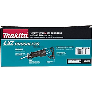 Makita XRJ05Z-R 18V LXT Brushless Lithium-Ion Cordless Reciprocating Saw (Tool Only) (Renewed)