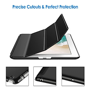 JETech Case for iPad 2 3 4 (2012/2011 Model), Not for iPad Air or iPad Air 2, Smart Cover with Auto Sleep/Wake (Black)
