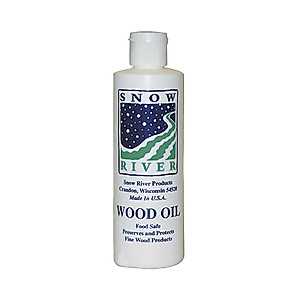 Snow River USA Wood Oil for all wood type cutting boards, 8 oz