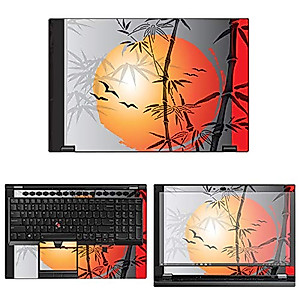 Decalrus - Protective Decal Asian Inspired Skin Sticker for Lenovo ThinkPad P53 (15.6" Screen) case Cover wrap LEthnkpd15_P53-204