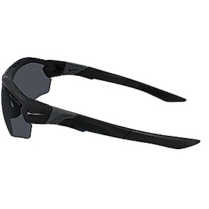 Nike Show X3 Rectangular Sunglasses, Matte Black, 72/9/130