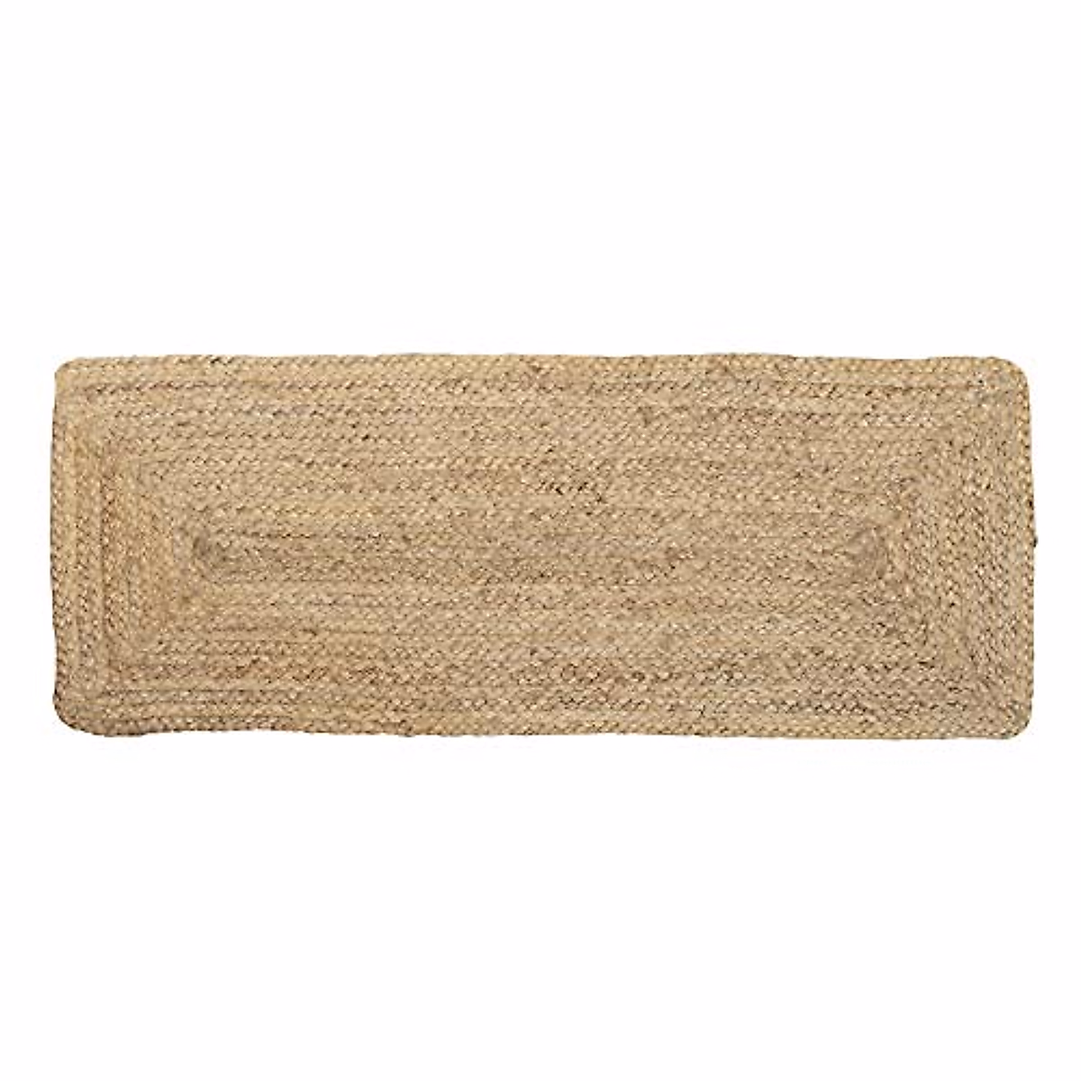 Madhu International Natural Jute Table Runner Rug, Long-Lasting Hand-Woven Rectangular Area Rug, Made from Jute Material for Indoor & Covered Door Entrances, 13 X 48 Inch