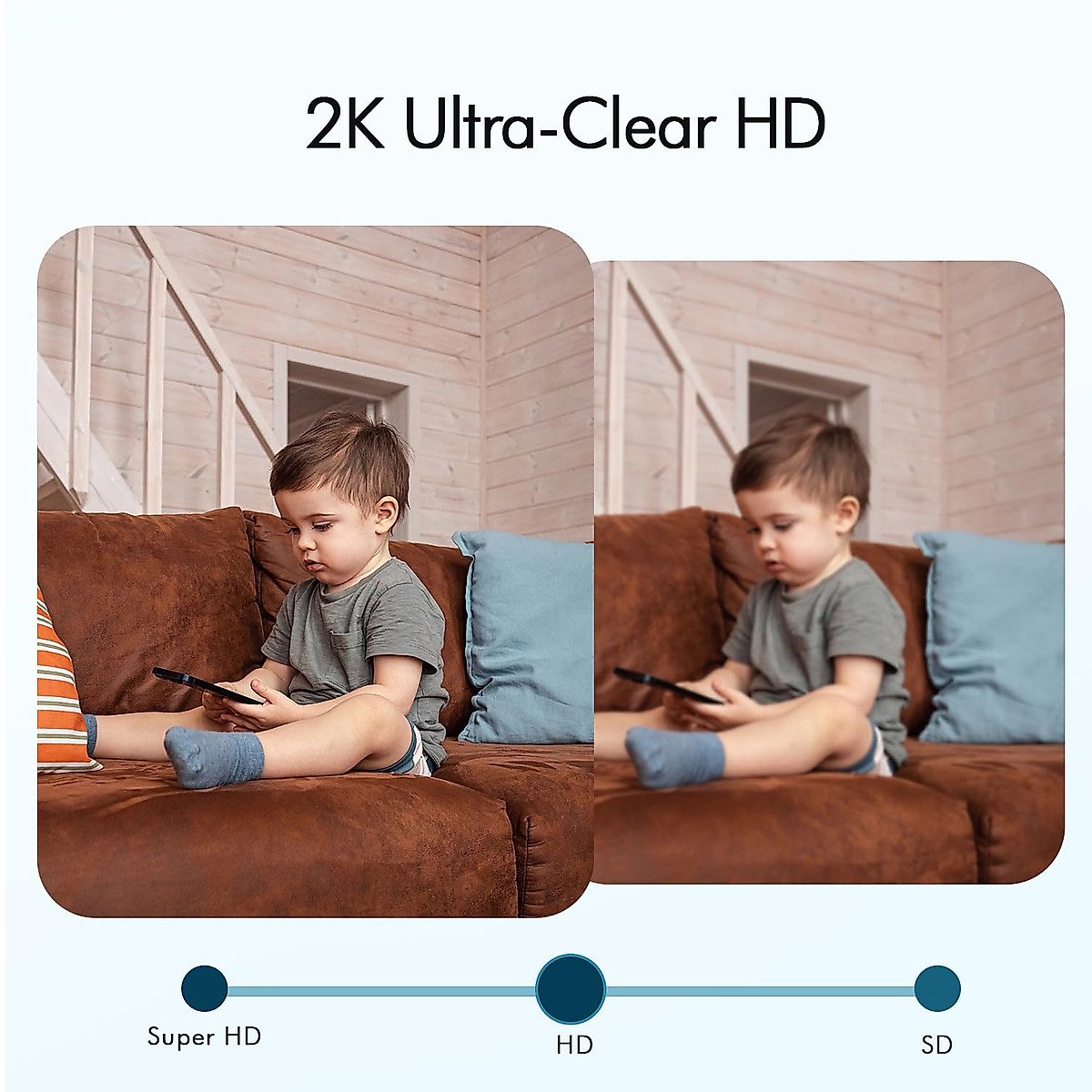 Menggood Wireless Security Camera 2 Pack, 2K HD Cameras for Home Security with Color Night Vision, 2-Way Audio, AI Motion Detection, Siren Alarm Security Camera Work with Alexa-Black