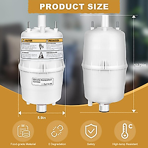 80 Canister Replacement for Aprilaire 800 Canister, 80 Steam Canister Substitute for Aprilaire 800 Replacement Canister (OEM), Canister Part 80 for Aprilaire 800 801 865 866 Whole House Humidifiers