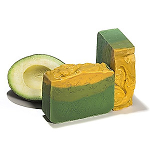 FALLS RIVER SOAP COMPANY Avocado Soap (4Oz) - Handmade Soap Bar with Jasmine Essential Oils and fresh Avocado slurry - Organic and All-Natural