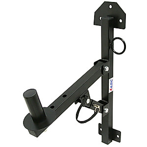 American Sound Connection S022 (2) Pro Audio DJ Speaker Stand Wall Fixed Mount Bracket Holder Adjustable Adapter Pair