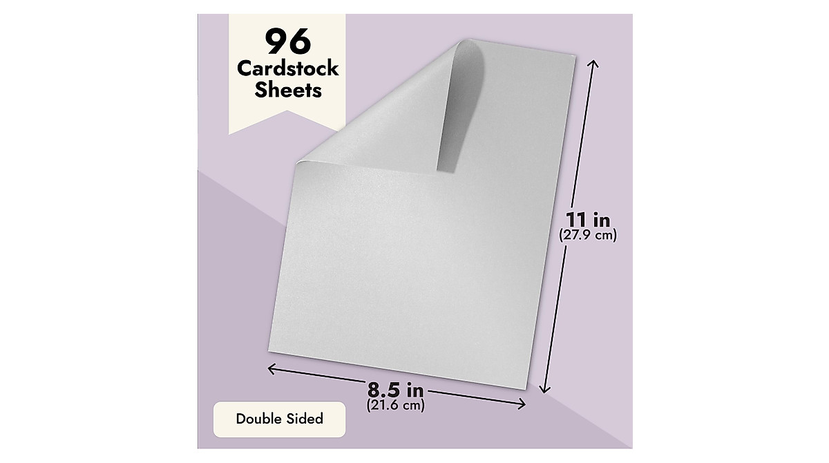 Elegant Silver Shimmer Cardstock for DIY Projects