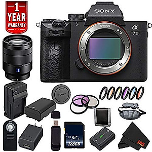 Sony Alpha a7 III ILCE7M3/B Mirrorless Digital Camera International Model + Sony 24-70mm Lens Base Bundle