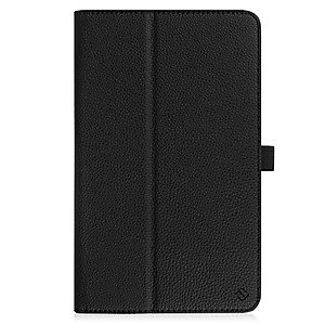 Fintie Folio Case for Samsung Galaxy Tab A 8.0 2018 Model SM-T387, Slim Fit Premium Vegan Leather Stand Cover, Black