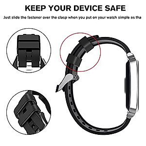 cobee Silicone Watch Strap Loops, 10 Pcs Watch Strap Fastener Rings Replacement Watch Strap Band Keeper Loop Security Holder Retainer Ring Universal Fit Watchband Loops (Black, 20mm)