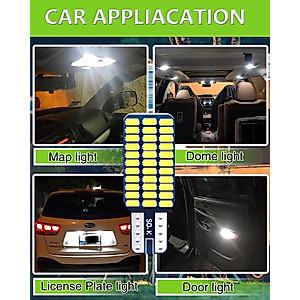 UNXMRFF - Super Bright Natural White T10 921 922 912 LED Bulb for 12V RV Ceiling Dome Light/RV Interior Lighting/Travel Trailer/Camper/Boat (Pack of 10)