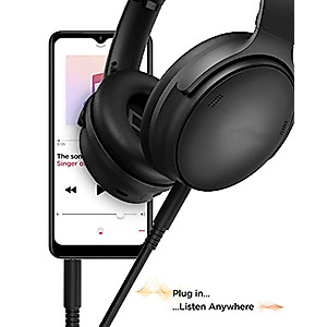 GALVANOX Replacement Cord for Bose Headphone Cable Compatible with B0SE QC35 II / QC45 (Black)