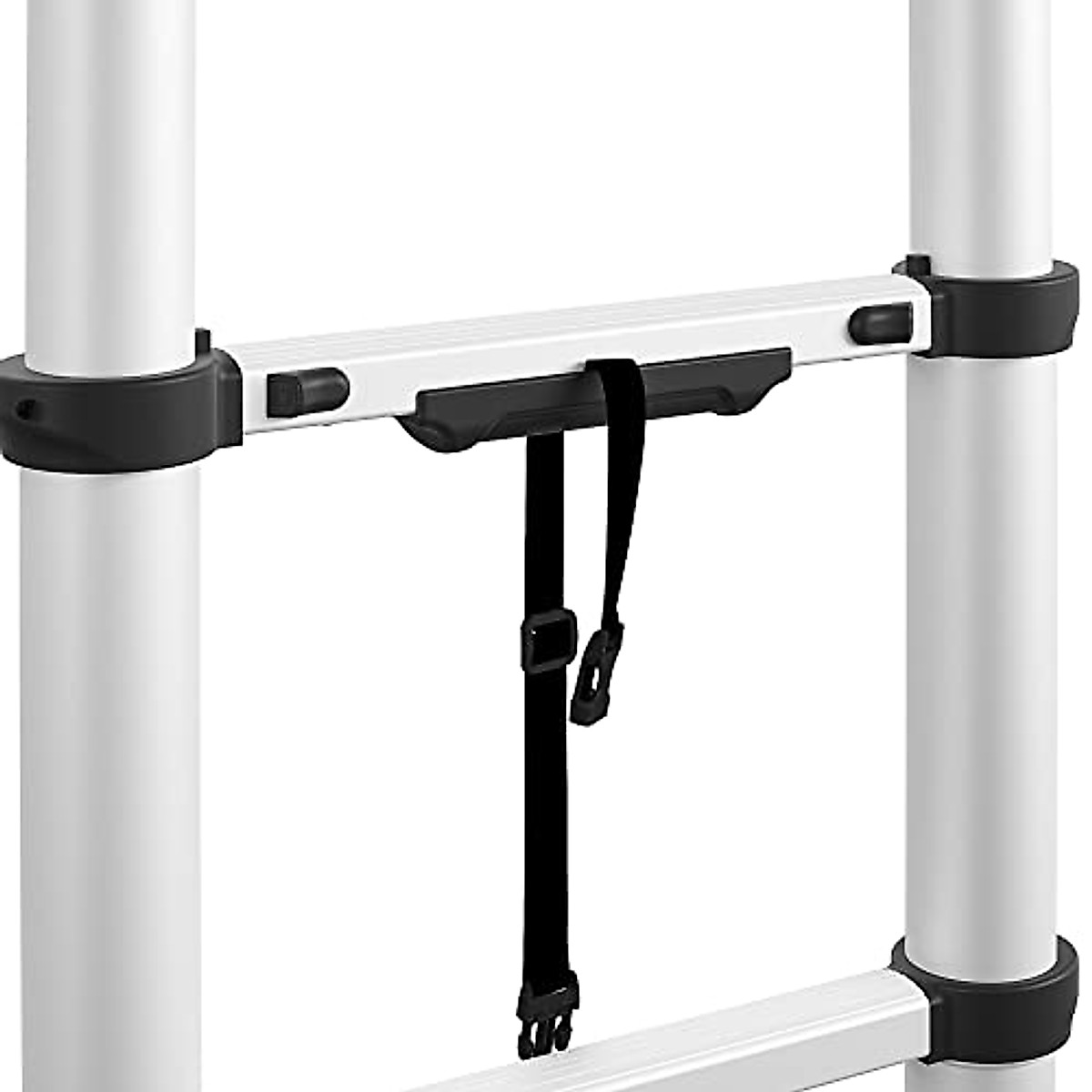 COSCO SmartClose 8.5-ft Telescopic Ladder, 300 lb. Weight Capacity, ANSI Type 1A Rating (Aluminum), 12 ft Reach Height