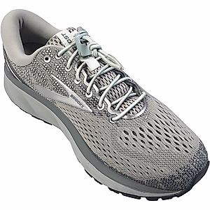 IBUNGEE LACES (Elastic No Tie Shoelaces (Light Gray, 22-Inch)