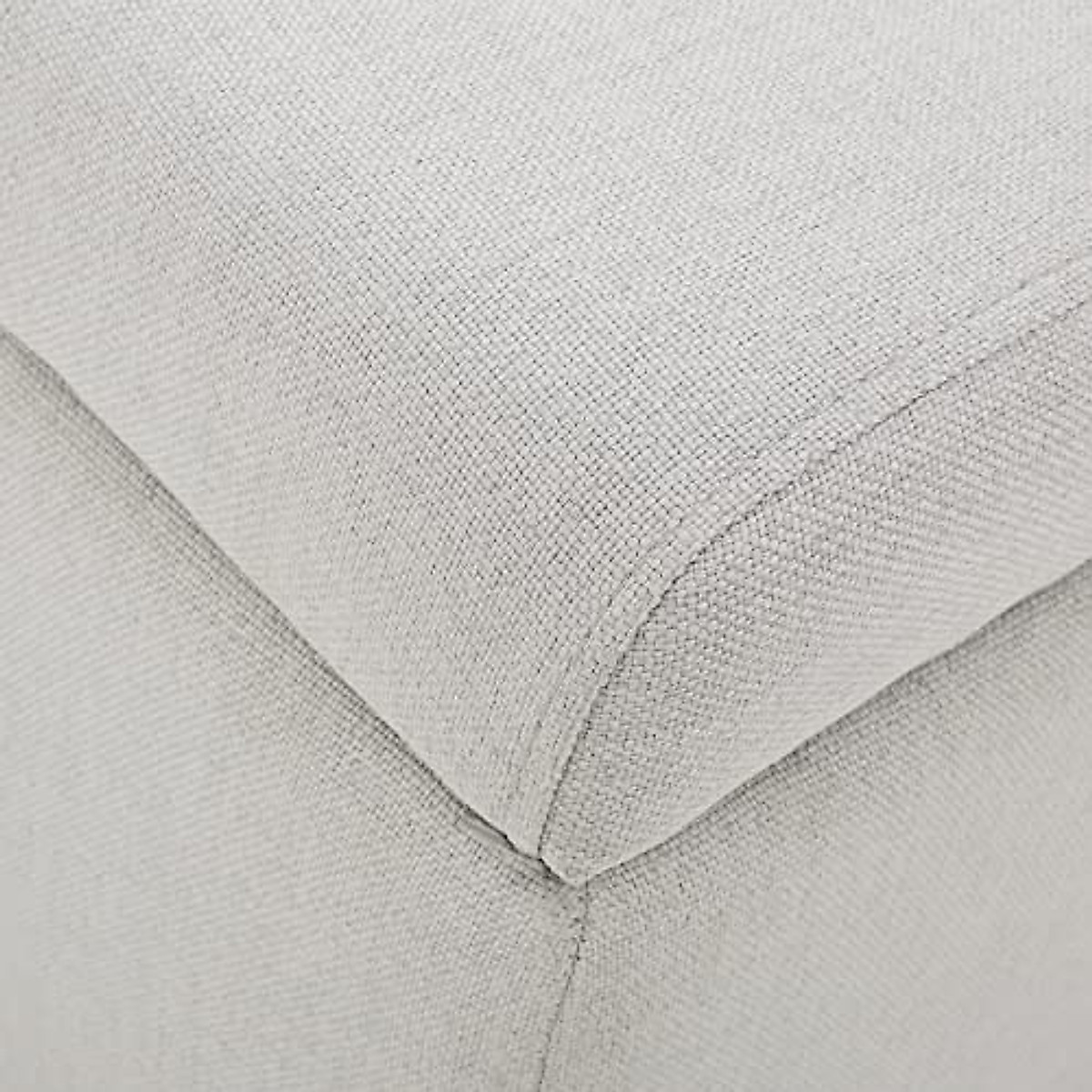 Christopher Knight Home Mission Fabric Storage Ottoman, Light Grey