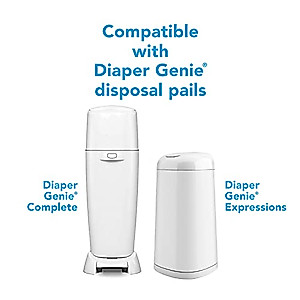 Amazon Brand - Mama Bear Diaper Pail Refills for Diaper Genie Pails, 2160 Count (8 Packs of 270 Count)