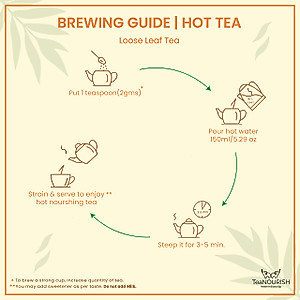 TeaNOURISH Darjeeling Autumnal Classic Black | Autumn Flush Loose Leaf | Strong, Robust Taste & Aroma | Freshly Sourced Direct From Origin | Brew Hot or Iced Tea - 3.53oz/100g