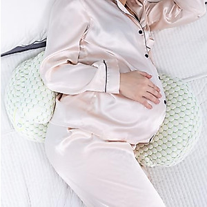 SNUGGLYBEE Maternity Pillow - Ultimate Support for Pregnant Women's Belly, HIPS, Legs & Back. Detachable & Adjustable Pillow Cover, Luxuriously Soft and Comfortable Material for Blissful Rest.