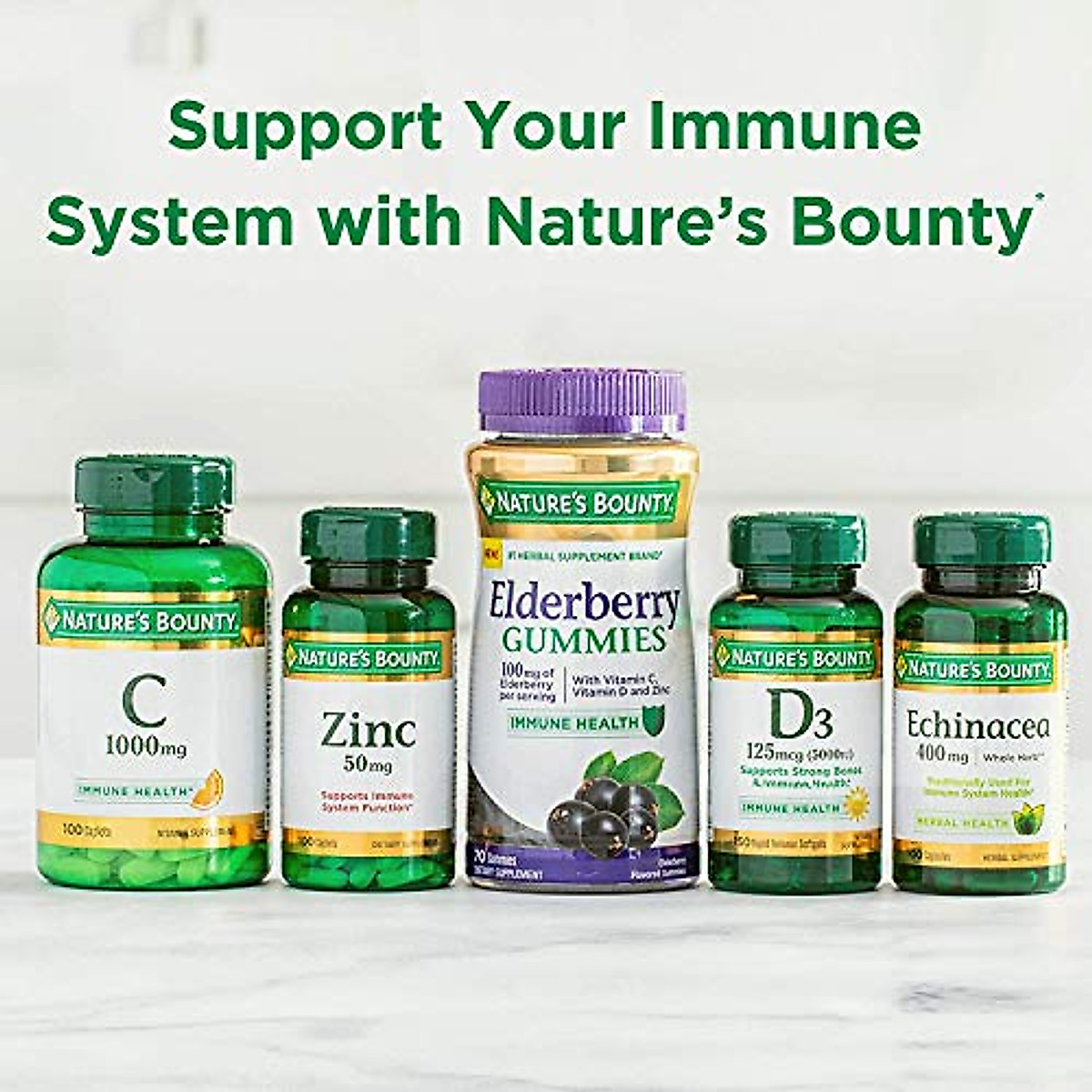 Vitamin D by Nature's Bounty, Supports Immune Health & Bone Health, 2000IU Vitamin D3, 150 Softgels ,150 Count (Pack of 1)