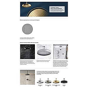 KOHLER 26291-G-BL Statement Round 12" Single-Funtion 1.75 gpm Rainhead, Matte Black