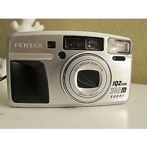 Pentax IQ Zoom 145 M Super Quartz Date 35mm Camera (wood grip)