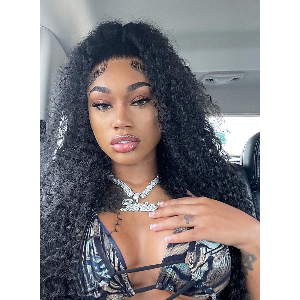 Iced Out Custom Name Necklace with Cuban Link Chain, Hip Hop 14k Real Gold Plated Personalized Initial Letter Pendant Necklaces, Handmade Customized Nameplate Jewelry Gifts for Man and Women (1-3 Letters, Silver)