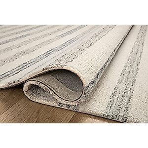 Loloi Chris Loves Julia x Chris Collection CHR-05 Ivory/Slate, Transitional 9'-3" x 13' Area Rug