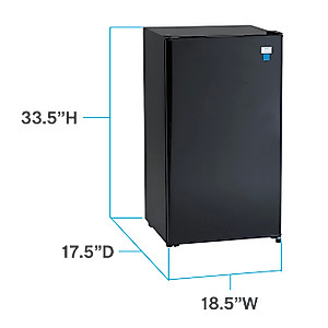 Avanti AR321BB AR321 3.2 cu. ft. Compact Refrigerator, in Black