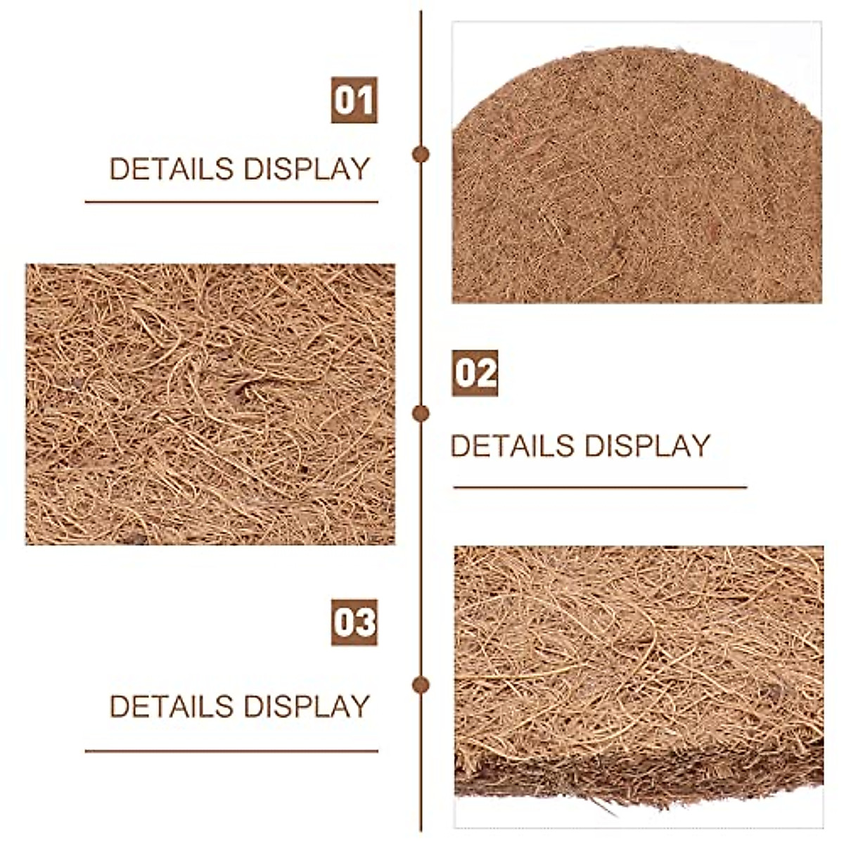 Ipetboom 10Pcs Bird Nesting Pads, Palm Pigeon Breeding Nests Chicken Nesting Pads Birds Nest Mat Egg Pad for Bird Chicken Nesting and Breeding, 21.5x21.5x0.8