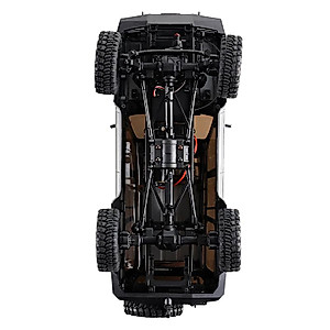 Helidirect FMS 1:18 FCX18 LC80 Land Cruiser 80 RTR 4WD RC Rock Crawler 1/18 Brushed Motor, 2.4GHz RC Transmission - Remote Control Toy for Adult, RC Cars, RC Crawler, Rock Crawler (Yellow)