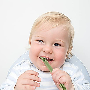 Fu Store Hollow Teether Tube, 6 Pack Chew Straw Toy for Infant Toddlers Silicone Tubes Teething Toys for Babies 3-12 Months BPA Free/Freezable/Dishwasher and Refrigerator Safe