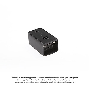 INSYOO Original Pocket 2 Do-It-All Handle - Built-in Wi-Fi and Bluetooth Module, Wireless Mic Receiver, and 1/4" Threaded Hole for DJI Pocket 2 Premium Accessory