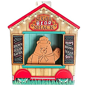 Talisman Designs Sugar Bear Saver | Cute & Adorable Design | Keeps Brown Sugar Fresher, Longer | Terracotta Brown Sugar Saver | Use for Dried Fruits, Bagels, Marshmallow & More