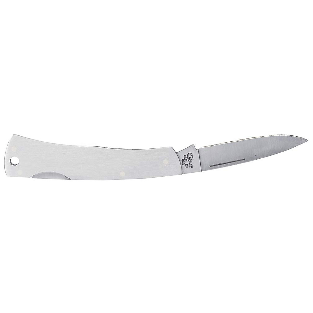 Case WR XX Pocket Knife Brushed Stainless Executive Lockback Item #004 - (M1059L SS) - Length Closed: 3 1/8 Inches