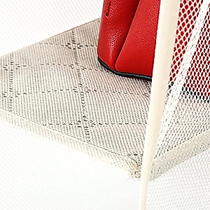 Jwukiie Wall-Mounted Carrying Bag and Wallet’s Storage Bag, with 4 Space-Saving Bag Storage Systems，Handbag Storage Hanging Bag for Wardrobe Closet (Pack of 2 Beige)