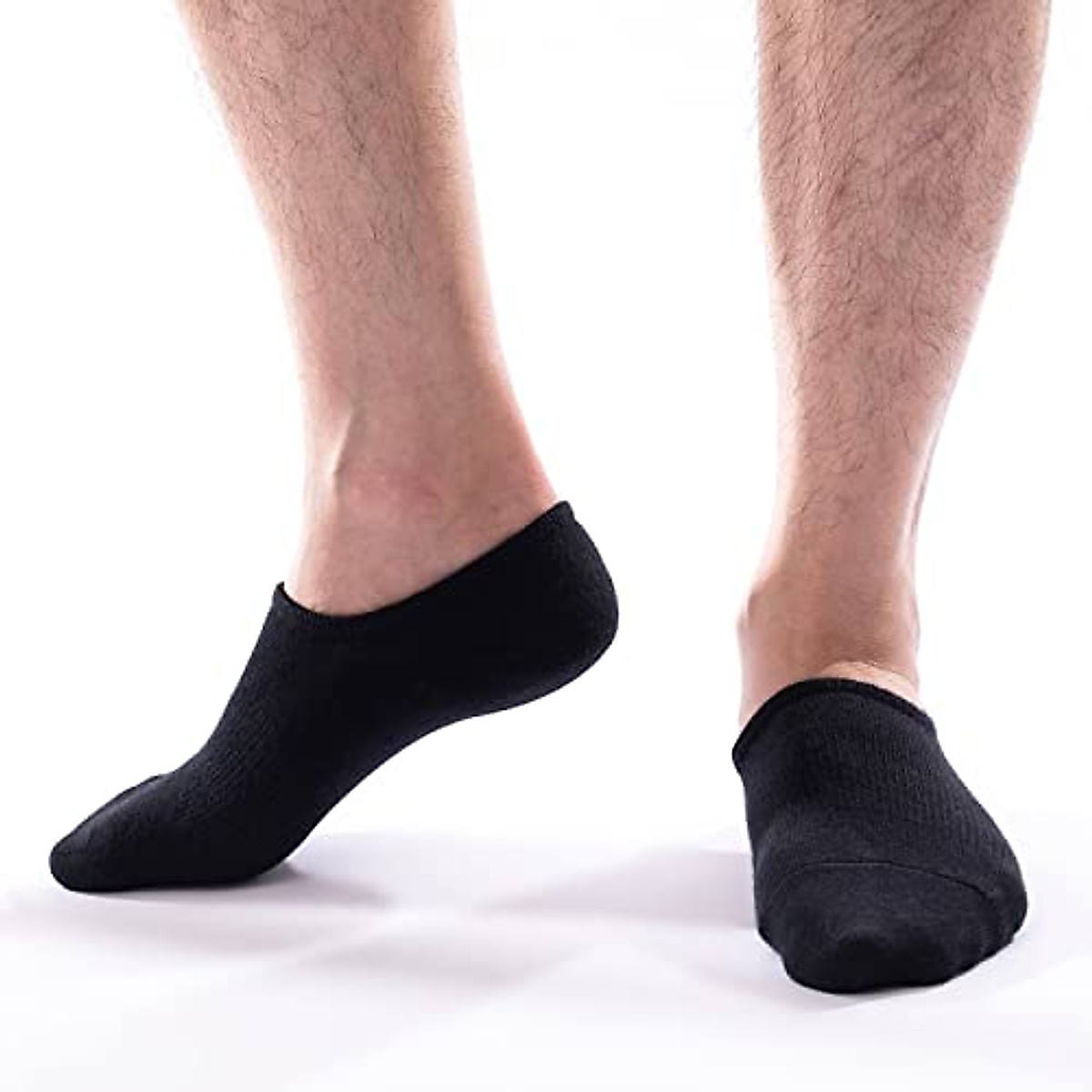IDEGG No Show Socks Men Low Cut Ankle Short Socks for Men Casual Athletic Socks with Non Slip Grip