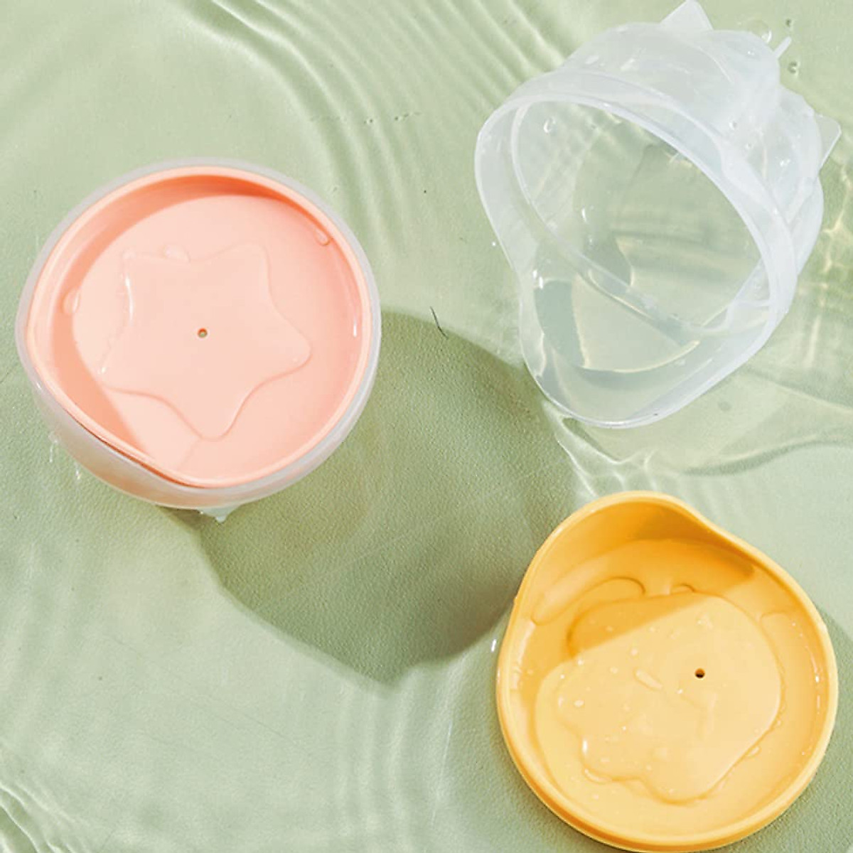 HEMOTON 4pcs Children Steamed Egg Mold Donut Mold Ice Cubes Chocolate Silicone Cupcake Egg Tart Molds Pancake Poaching Rings Diy Mold Pudding Jars Pudding Containers Self Made Pp Baby Mug