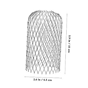 DOITOOL 6pcs 3 Sieve Strainer Mesh Strainer Downspout Strainer Downspout Mesh Filter Gutter Downspout Protectors Protection Leaf Guard Protective Grill Shield Aluminum Plate