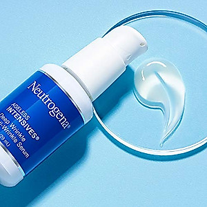 Neutrogena Ageless Intensives Anti-Wrinkle Retinol Serum, Deep Wrinkle Daily Serum with Retinol SA, Vitamin E, and Vitamin A, Anti-Wrinkle Serum Treatment, 1 fl. oz