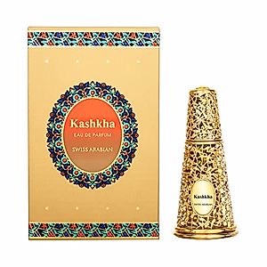 SWISS ARABIAN Kashkha - Luxury Products From Dubai - Long Lasting And Addictive Personal EDP Spray Fragrance - A Seductive, Signature Aroma - The Luxurious Scent Of Arabia - 1.7 Oz