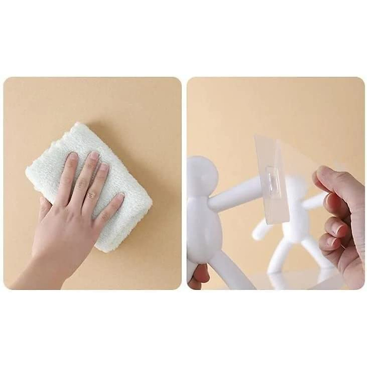 The Kitchen Toilet Receive Shelf - Floating Shelves Bathroom Wall Mounted Shelf,Villain Wall Hanging Rack Punching-Free Humanoid Storage Shelf,Punching-Free Bathroom Storage Rack (3 pcs, White)