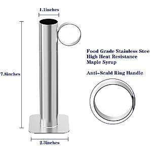 Maple Syrup Hydrometer Test Cup kit, Maple Syrup Density Kit, Measures Sugar Content in The Syrup, Stainless Steel Maple Syrup Kit, Easy to Read and Accurate, with Cleaning Brush
